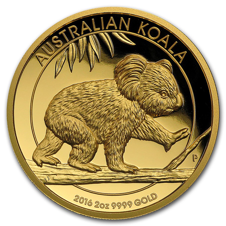 2016 Australia 2 oz Gold Koala Proof (High Relief, Box & COA) | Perth ...