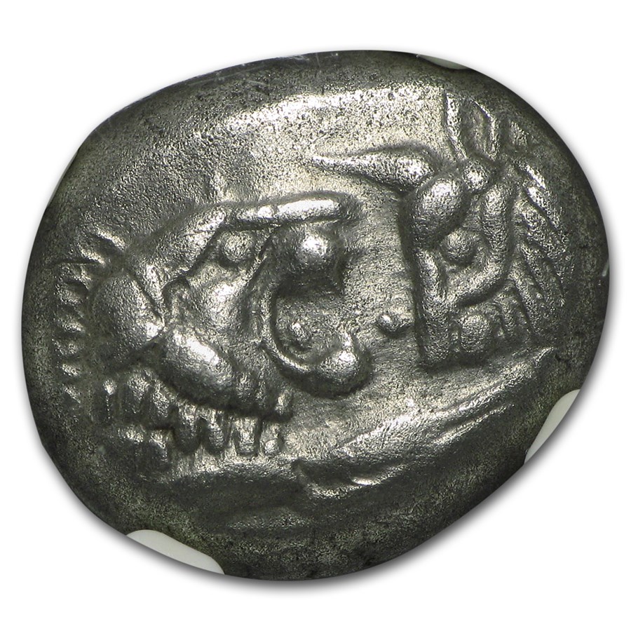 Lydian Silver Half Stater Croesus (561-546 BC) CH XF* NGC | Ancient ...