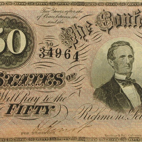 $50 (T-66) Jefferson Davis XF | 1864 (Confederate Currency) | APMEX