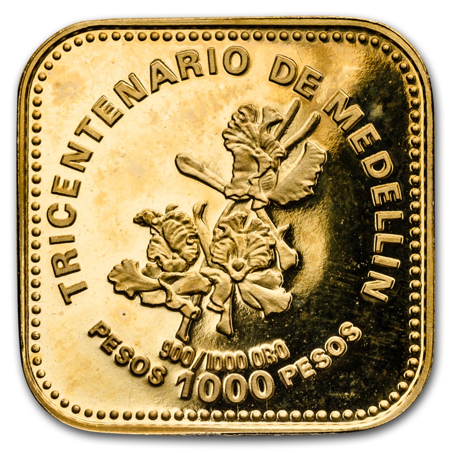 1975 Colombia Proof Gold 1000 Pesos | Gold Coins from Colombia | APMEX