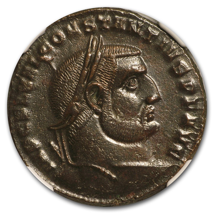 Buy Roman Nummus Emperor Constantinus I (305-306 AD) CH AU NGC ...