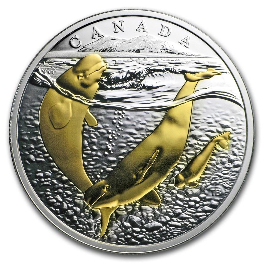 Buy 2017 Canada 1 oz Silver $20 From Sea to Sea: Arctic Beluga Whale ...