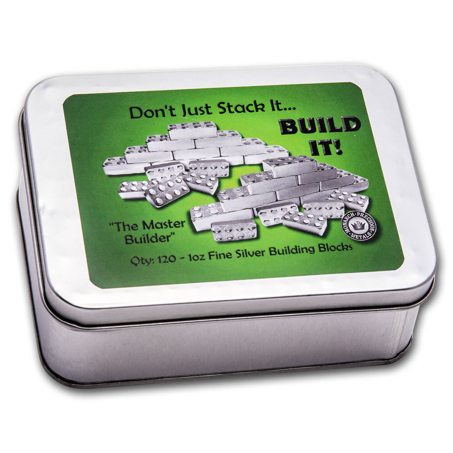 1 oz Silver Building Block Bars - 120-Piece Master Builder Pack - SKU ...