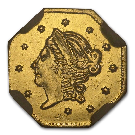 Buy 1859 Liberty Octagonal 50 Cent Gold MS-64 NGC (BG-902) Coin Online ...