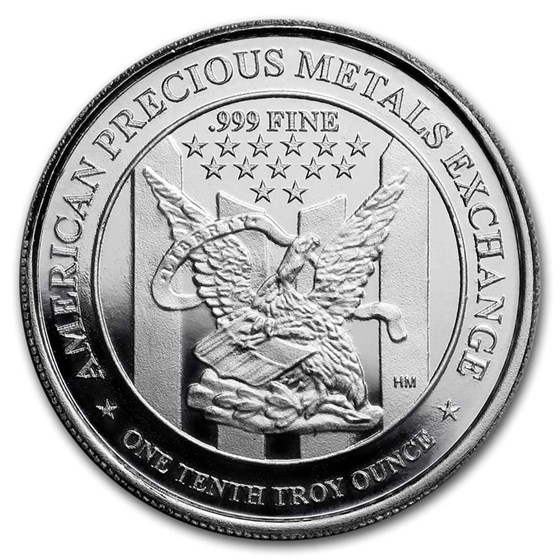 Buy 1/10 oz Silver Round - APMEX Online | Fractional APMEX (Silver ...