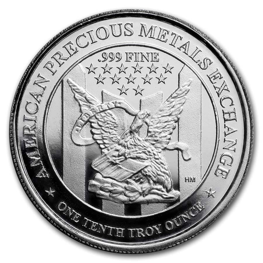 Buy 1/10 oz Silver Round - APMEX Online | Fractional APMEX (Silver ...