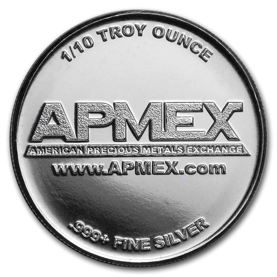 Buy 1/10 oz Silver Round - APMEX Online | Fractional APMEX (Silver ...