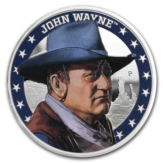 2020 Tuvalu 1 oz Silver John Wayne Proof For Sale | Perth Mint Gold ...