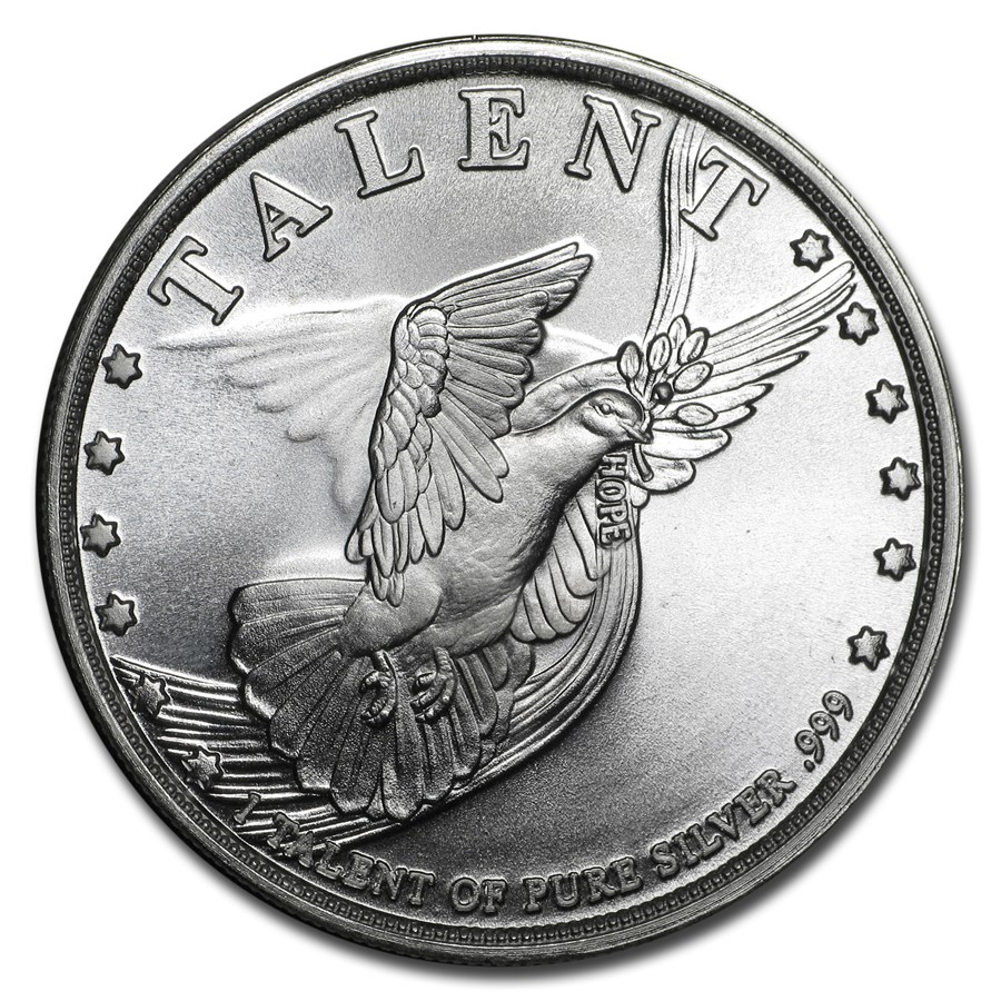 1 oz Silver Round - Talent Round For Sale | 1 oz (Bullion Silver Rounds ...