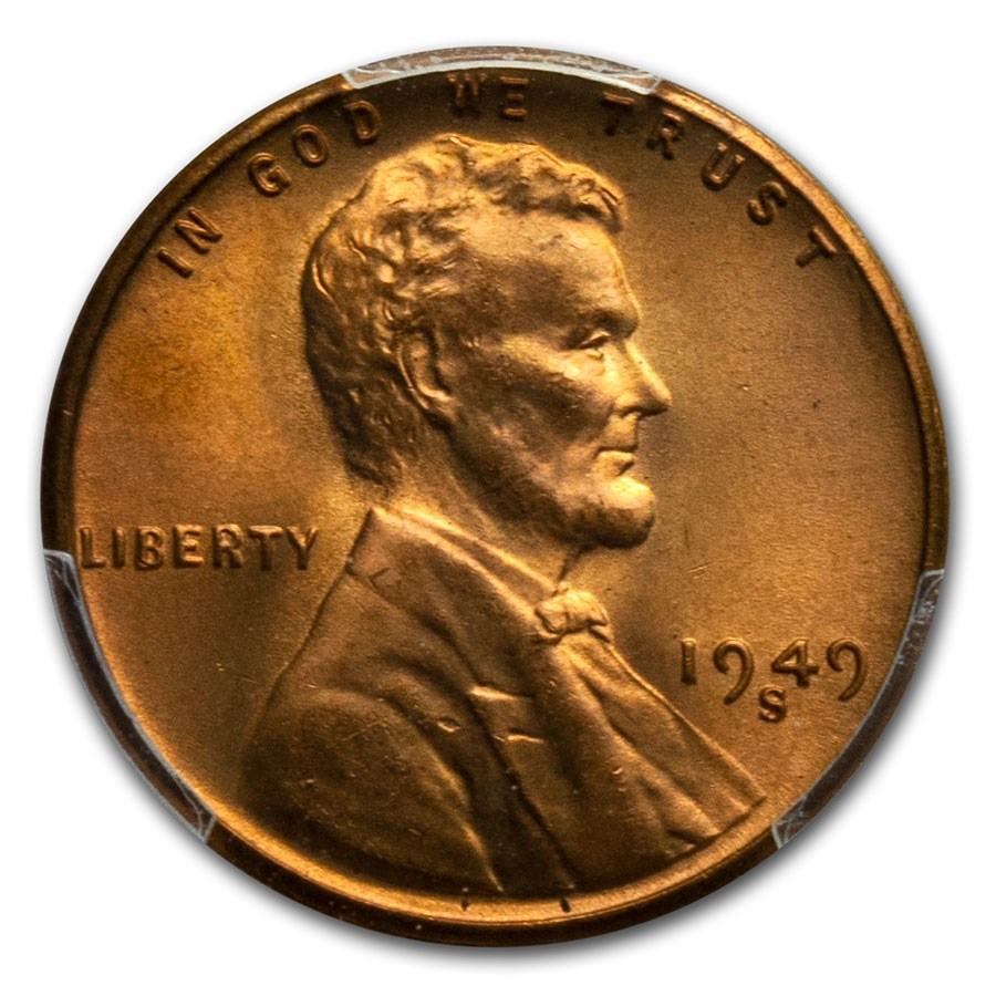 1949 S Lincoln Wheat Penny Value | RD - APMEX