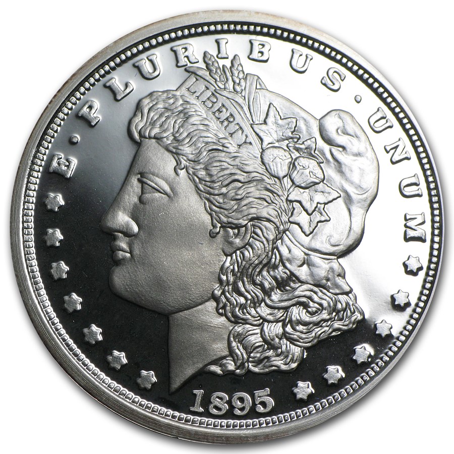 1 oz Silver Round - 1895 Morgan Dollar Proof (REPLICA ) | 1 oz (Silver ...