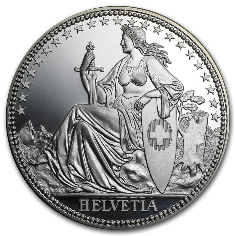 5 oz Silver Round - Switzerland Helvetia | 5 oz (Silver Rounds) | APMEX