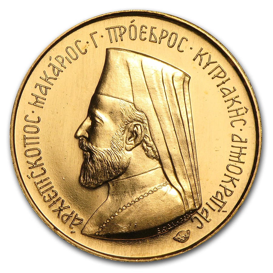 1966 Cyprus Proof Gold Sovereign | Gold Coins from Cyprus | APMEX