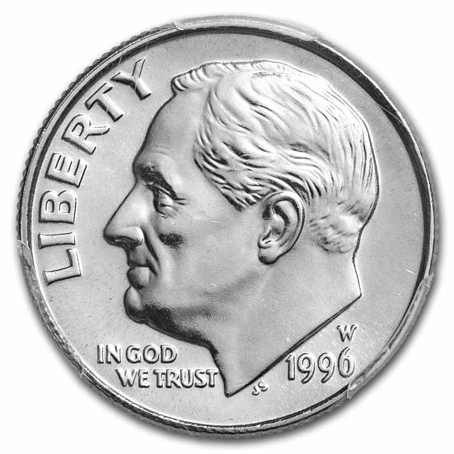 1996 W Roosevelt Dime Value - APMEX