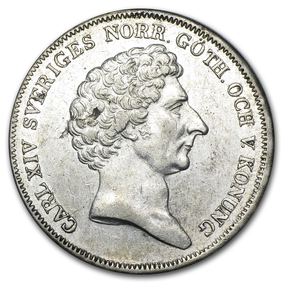 1835 Sweden Silver Riksdaler AU | Silver & Other Coins (Sweden) | APMEX