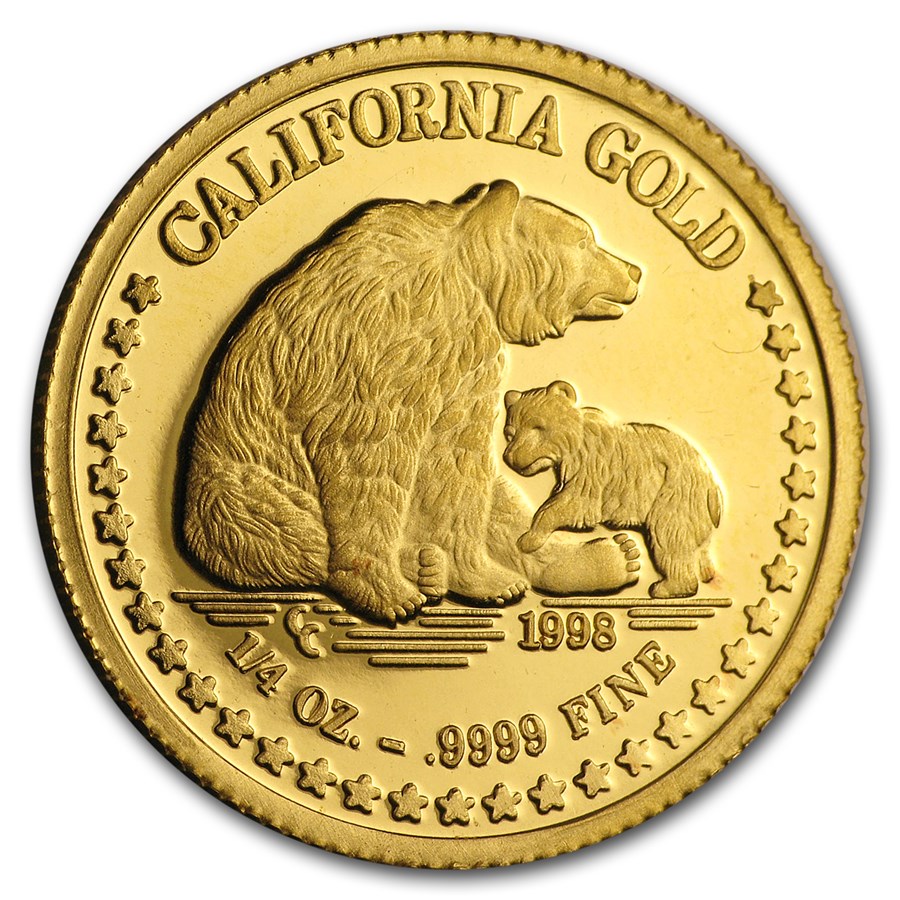 1/4 oz Gold Round - Great Seal of California | All Other Brands (Gold ...