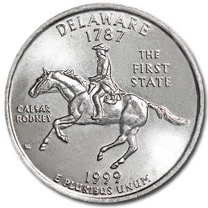 Buy 1999-D Delaware State Quarter BU Coin Online | 50 State Quarters ...