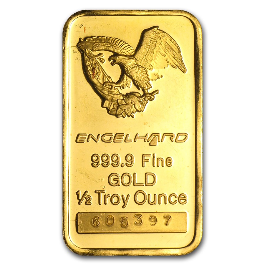 1/2 oz Gold Bar - Engelhard | Engelhard (Gold Bars & Rounds) | APMEX