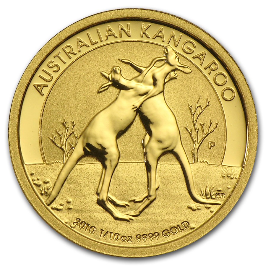 2010 Australia 1/10 oz Gold Kangaroo BU | 1/10 oz Gold Kangaroos | APMEX