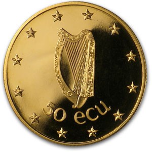 1990 Ireland Gold 50 Ecu Red Deer | Gold Coins from Ireland | APMEX