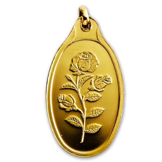2.5 gram Gold Pendant - Pamp Suisse (Rose, Oval) | PAMP Suisse Gold ...