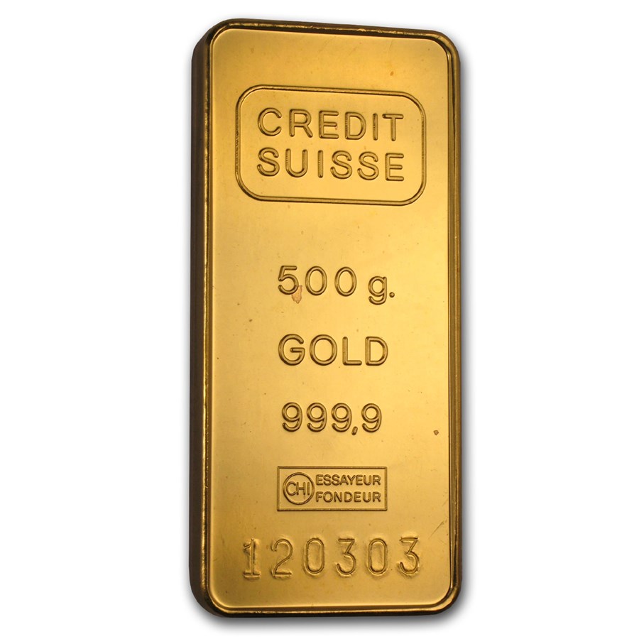 500 gram Gold Bar - Credit Suisse | All Other Brands (Gold Bars ...