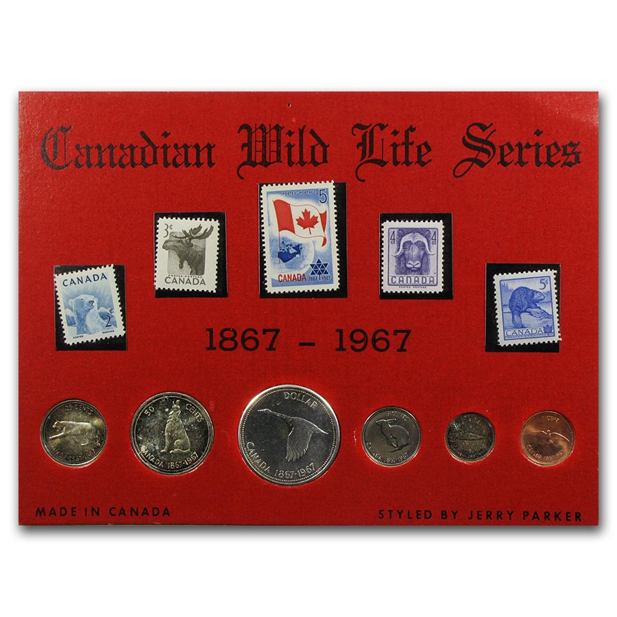 1967 Canada 11-Piece Wildlife Coin & Stamp Set | 2010 & Prior RCM ...