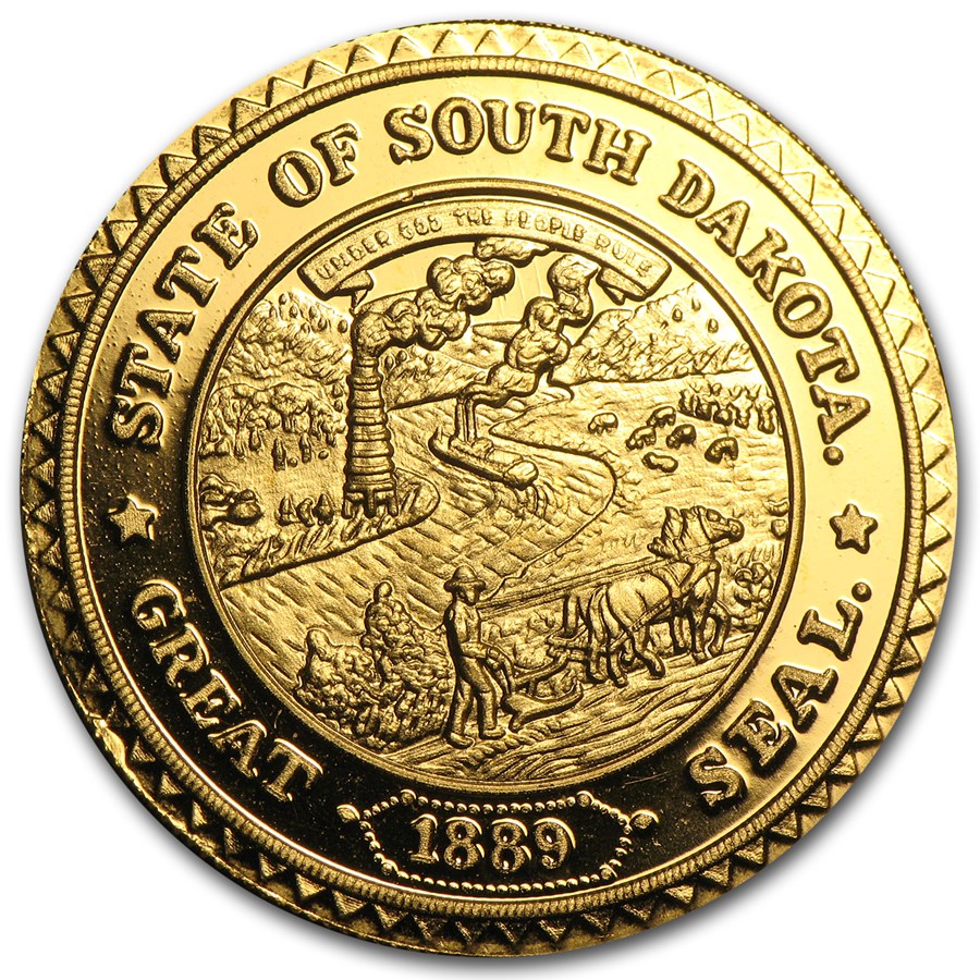 1/2 oz Gold Round - The Great Seal of South Dakota | All Other Brands ...