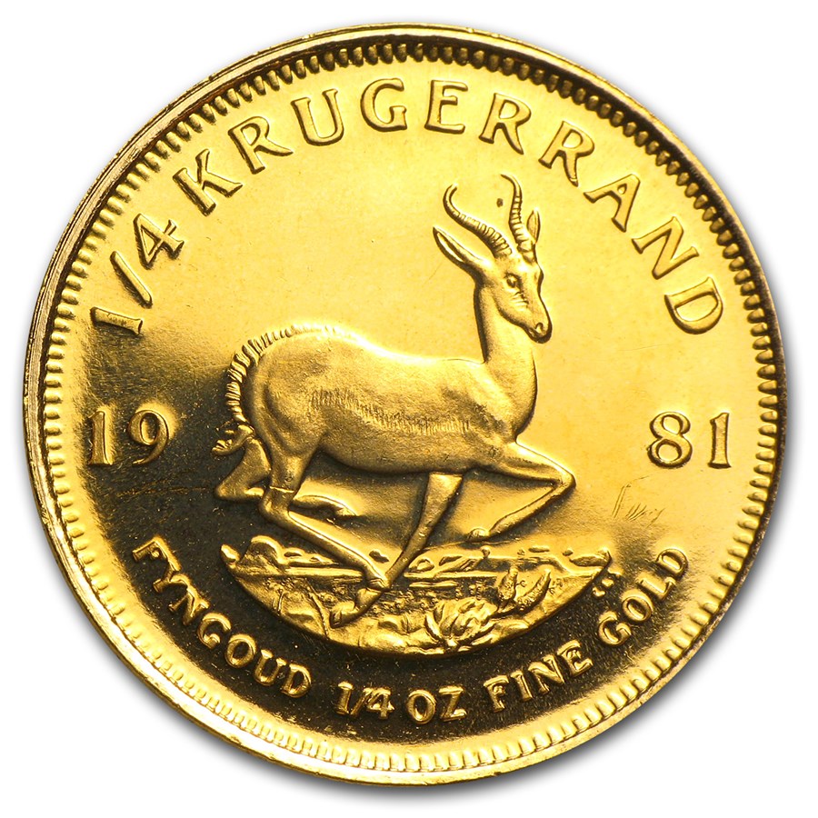1981 South Africa 1/4 oz Gold Krugerrand | 1/4 oz Gold Krugerrands | APMEX