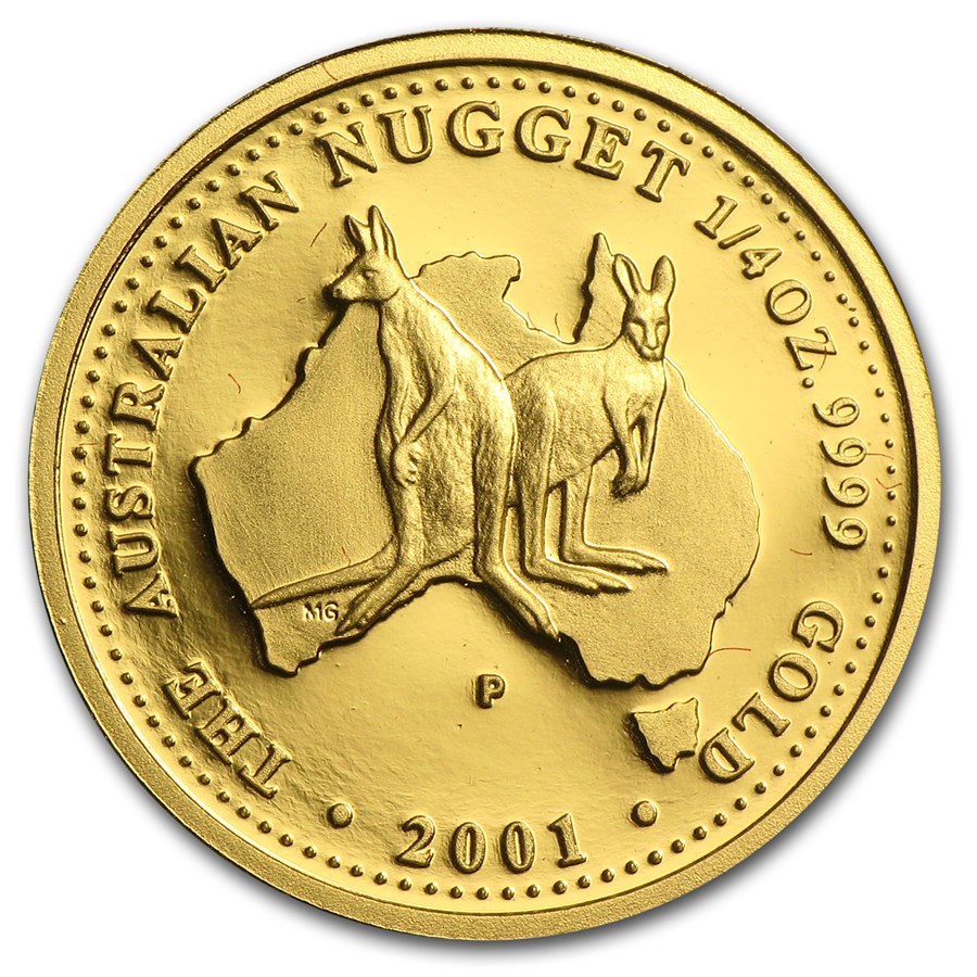 Buy 2001 Australia 1/4 oz Proof Gold Nugget Online | 1/4 oz Gold Nugget ...