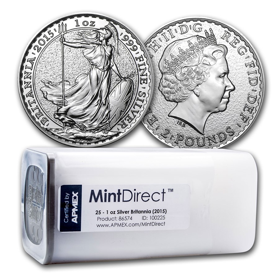 2015 Silver Britannia Coins Direct from British Royal Mint | Silver ...
