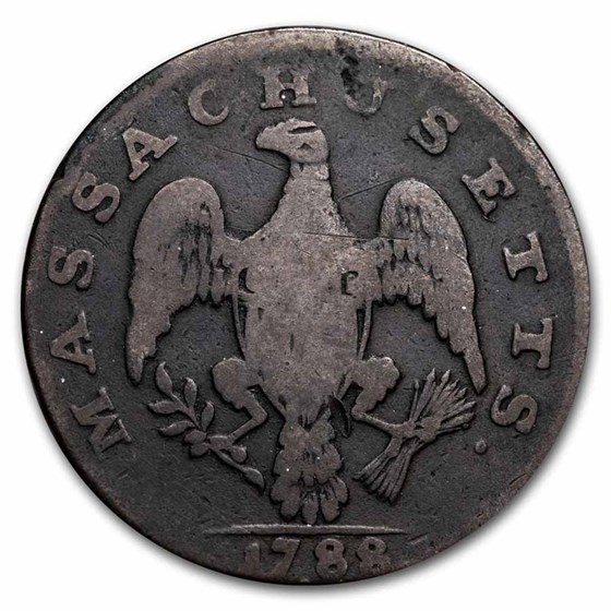 1788 Massachusetts Copper Cent VG | Colonial Coins | APMEX
