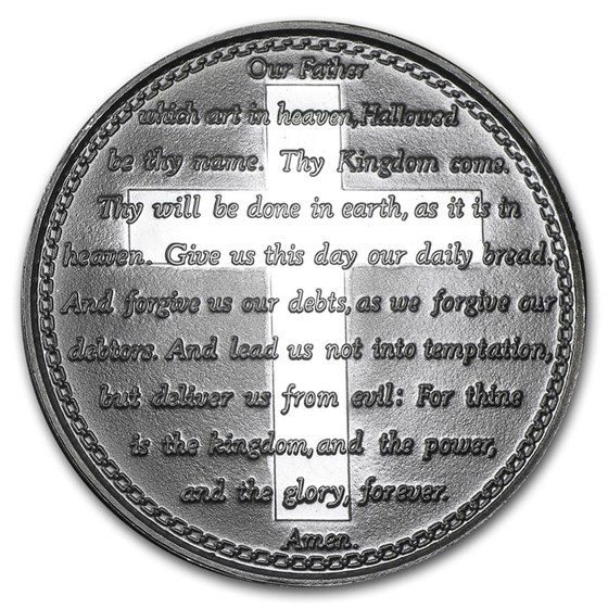 1 oz Silver Round - Lord's Prayer | Religious (Silver Bars & Rounds ...