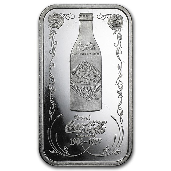 1 oz Silver Bar - Coca Cola (Huntsville, AL) | 1 oz (Silver Bars) | APMEX