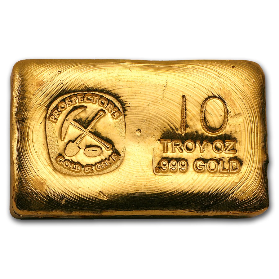 10 oz Gold Bar - Prospector's Gold & Gems | All Other Brands (Gold Bars ...