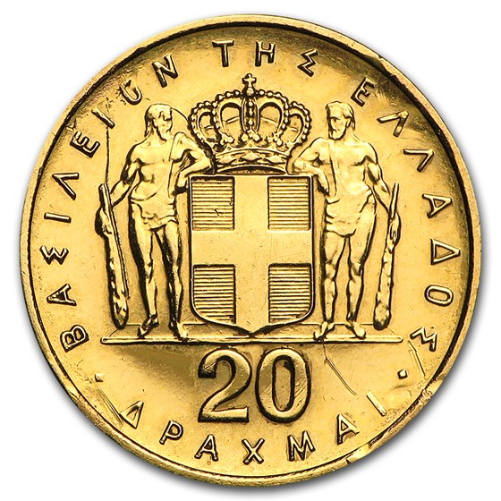 1967 (1970) Greece Gold 20 Drachma National Revolution Proof | Gold ...