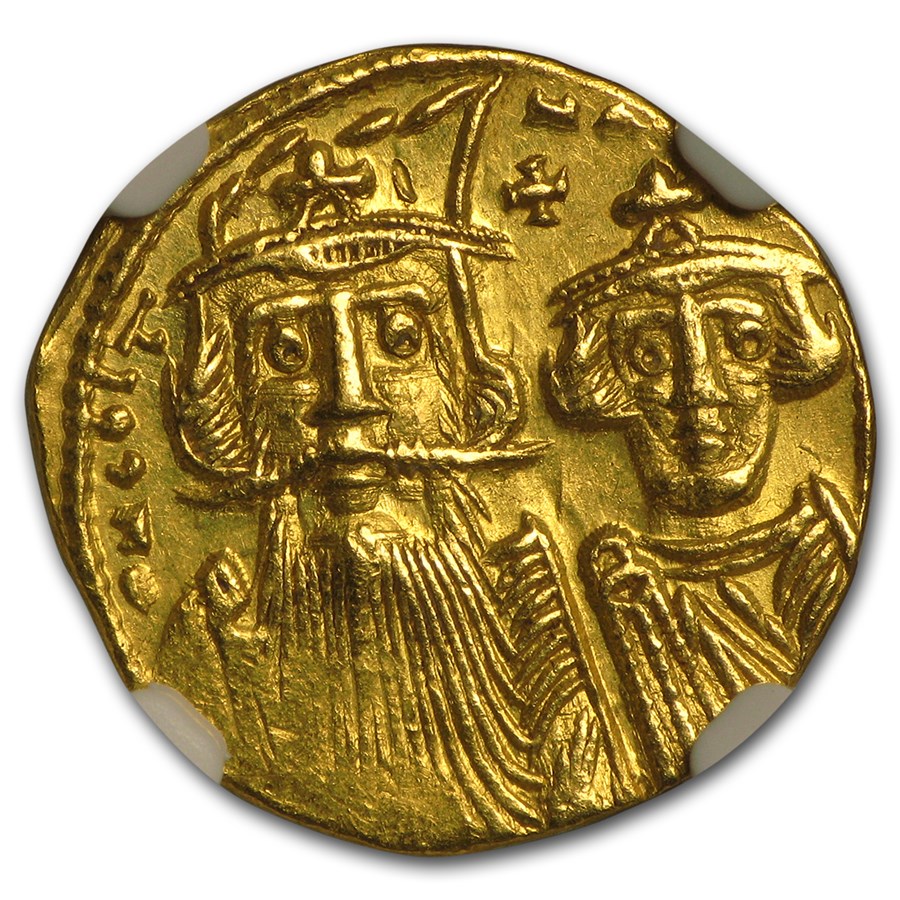 Byzantine Gold Constans II, Constant. IV (654-668 AD) CH AU NGC ...