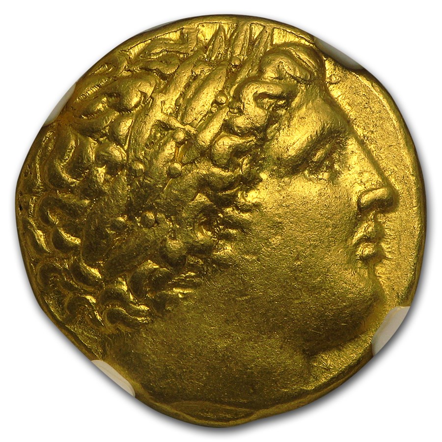 Macedonia Gold Stater of Philip II (359-336 BC) AU NGC | Ancient ...