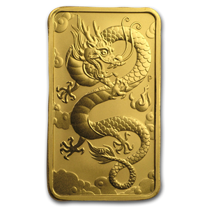 1 oz Gold Rectangular Dragon Coins | The Perth Mint | APMEX
