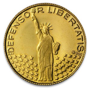 Buy .11 oz Gold Round - John F. Kennedy Tribute Medal (.900 Fine) | APMEX