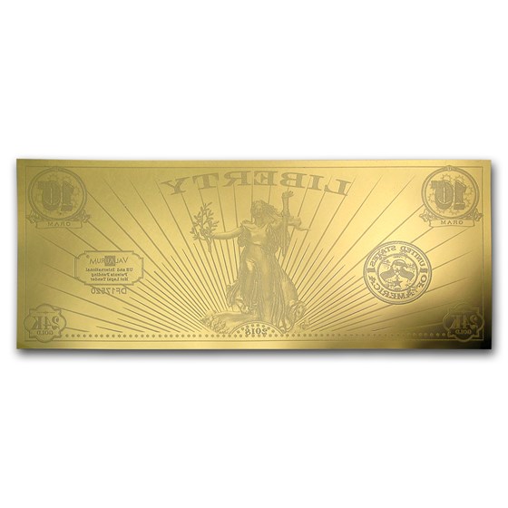 Buy 1/10 gram Gold Aurum Note - 2018 Lady Liberty, 24K | APMEX