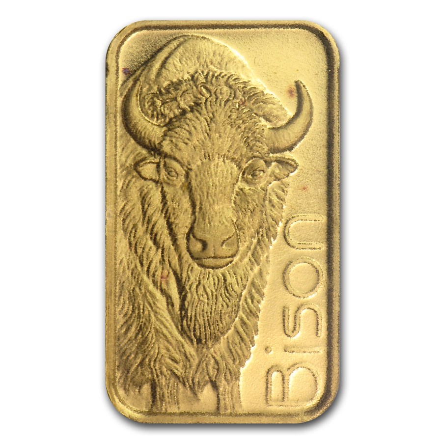 Buy 1/10 oz Gold Bar - Bison | APMEX