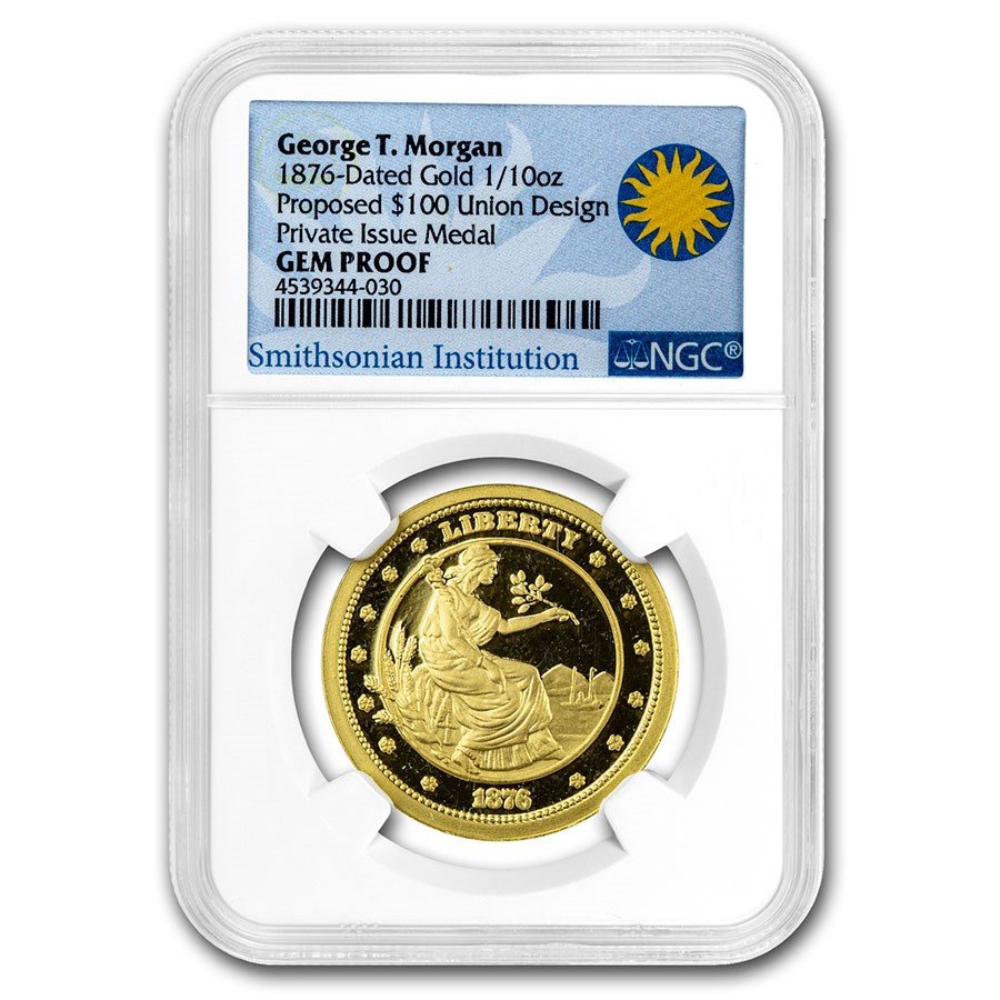 Buy 1/10 oz Gold Round - Gold Union George T. Morgan Proof NGC | APMEX