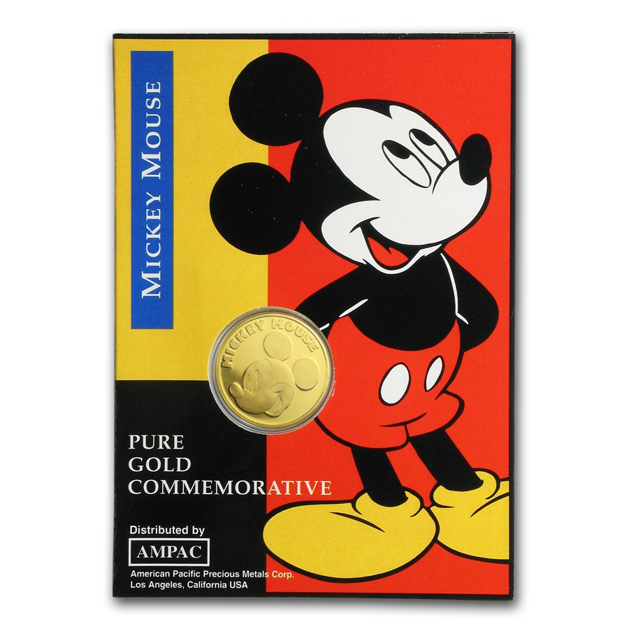 Buy 1/10 oz Gold Round - Mickey Mouse (Original Packaging) | APMEX