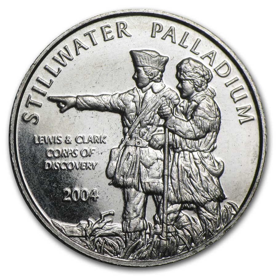 Buy 1/10 oz Palladium Round - Johnson Matthey Lewis & Clark (Single ...