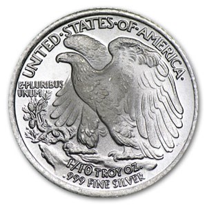 Buy 1/10 oz Silver Round - Mini Walking Liberty | APMEX