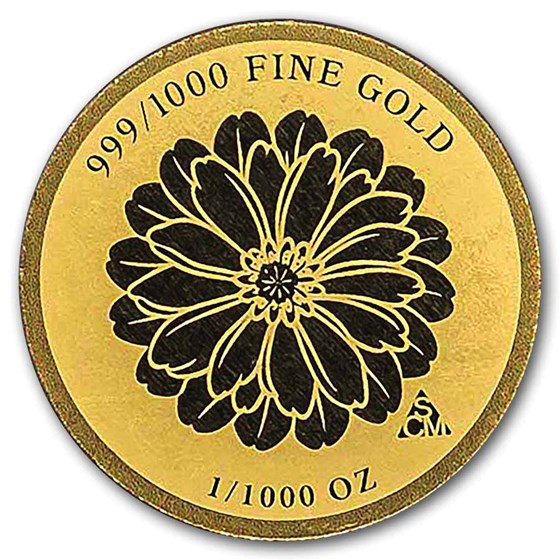 1/1000 oz Gold Bar - Congratulations Blume (In Assay)