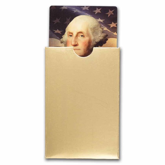 1/1000 oz Gold Bar - George Washington (Coin Card, In Assay)