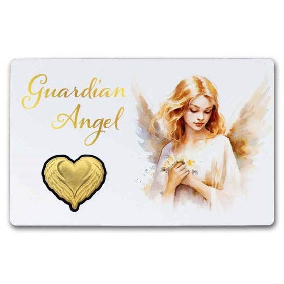 1/1000 oz Gold Bar - Guardian Angel (Coin Card, In Assay)