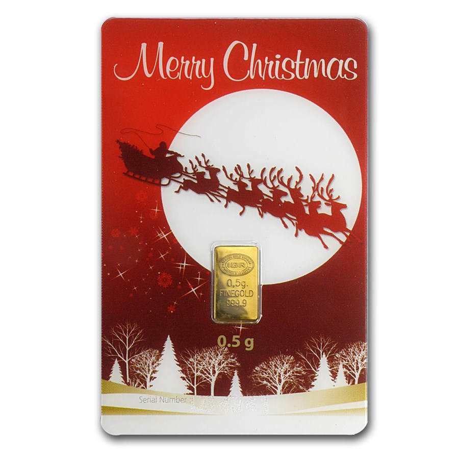 Buy 1/2 gram Gold Bar - Istanbul Gold Refinery (Christmas Assay) | APMEX